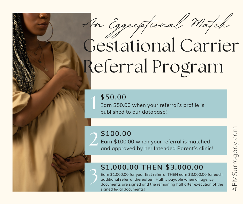 Refer and earn! Surrogacy referral program!